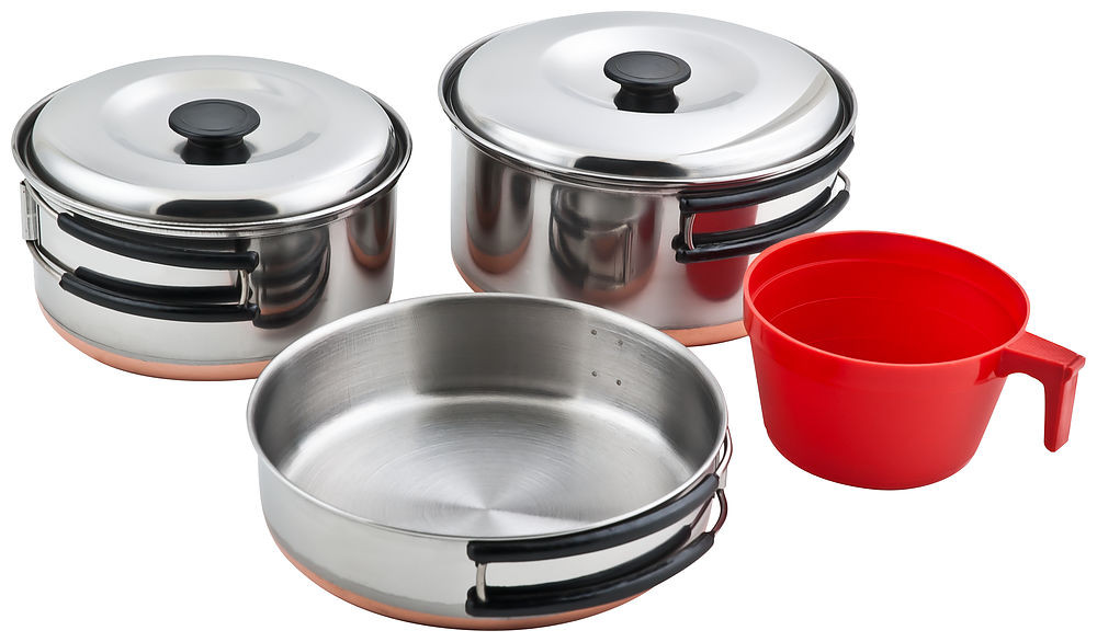 Chinook Ridgeline Stainless Steel Single Cookset - Hero Outdoors