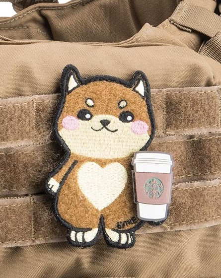 "Doge Coffee Cup" PVC Morale Patch - Hero Outdoors