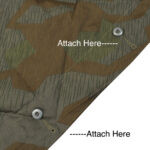 German WW2 Splinter Pattern Zeltbahn Poncho Tent - Hero Outdoors