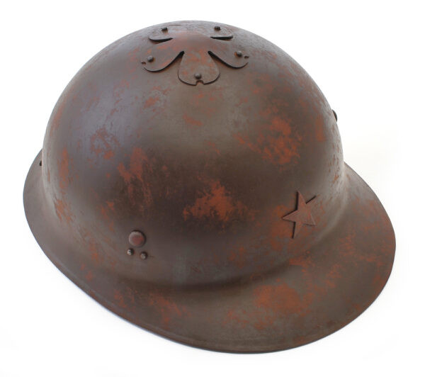 Japanese WW2 Cherry Blossom "Sakura" Army Helmet Hand Aged - Hero Outdoors