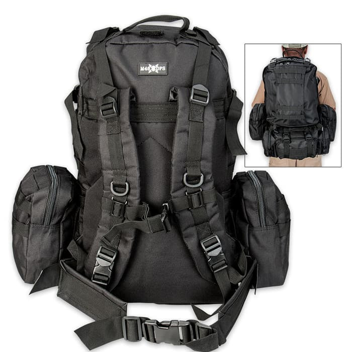 M48 OPS Gear Assault Pack Black - Hero Outdoors