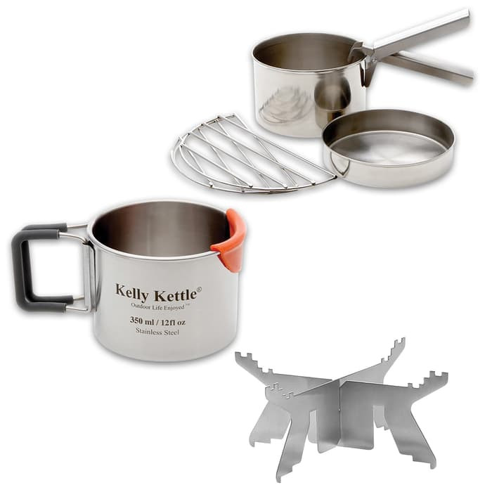 Kelly Kettle Small Trekker And Kit - Includes Trekker, Cookware, Hobo ...