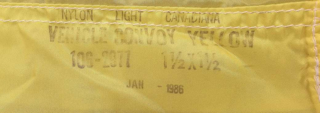 Canadian Armed Forces Yellow Convoy Marker Flags - Hero Outdoors