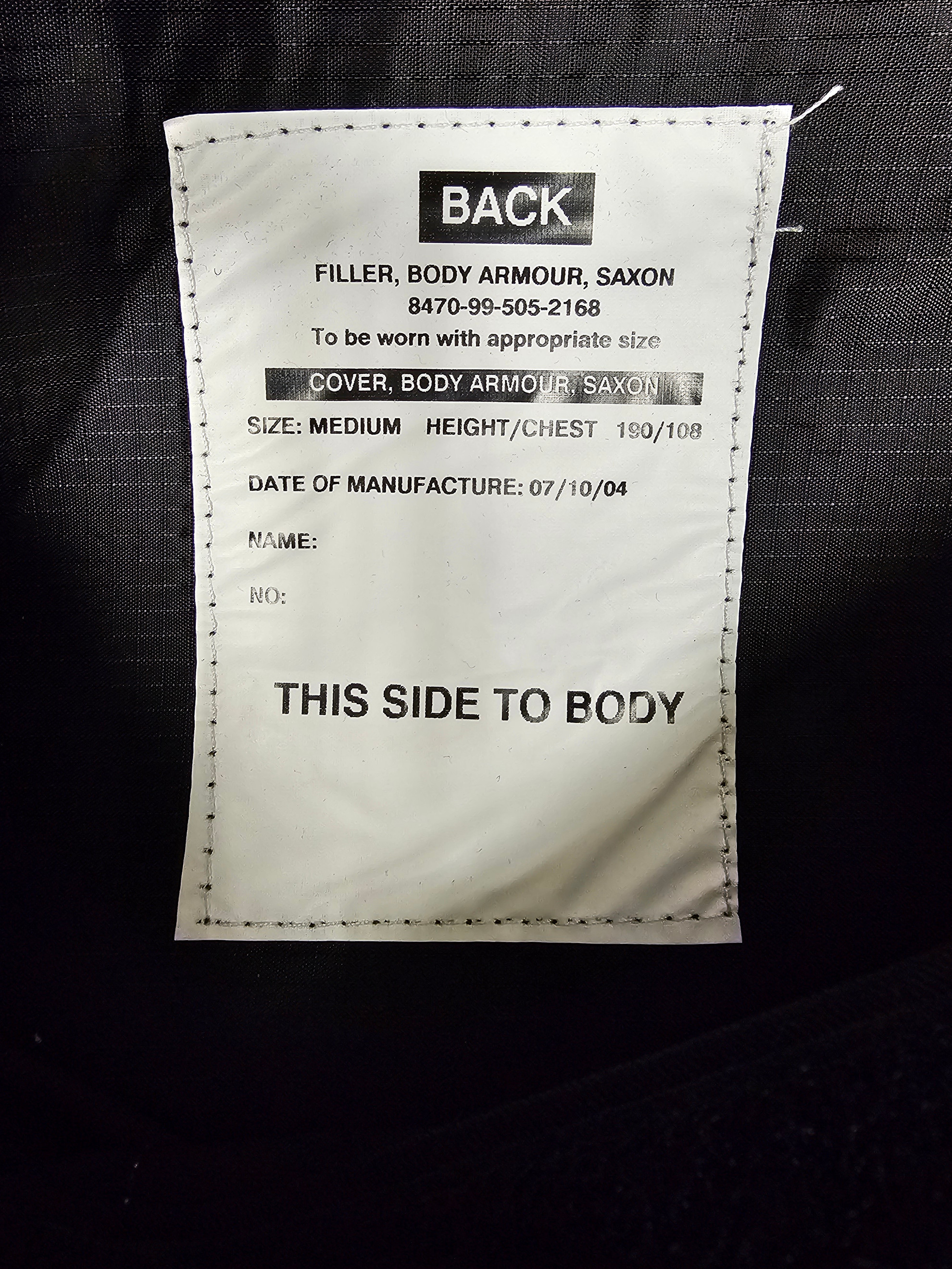 British Armed Forces Saxon Body Armor - Hero Outdoors