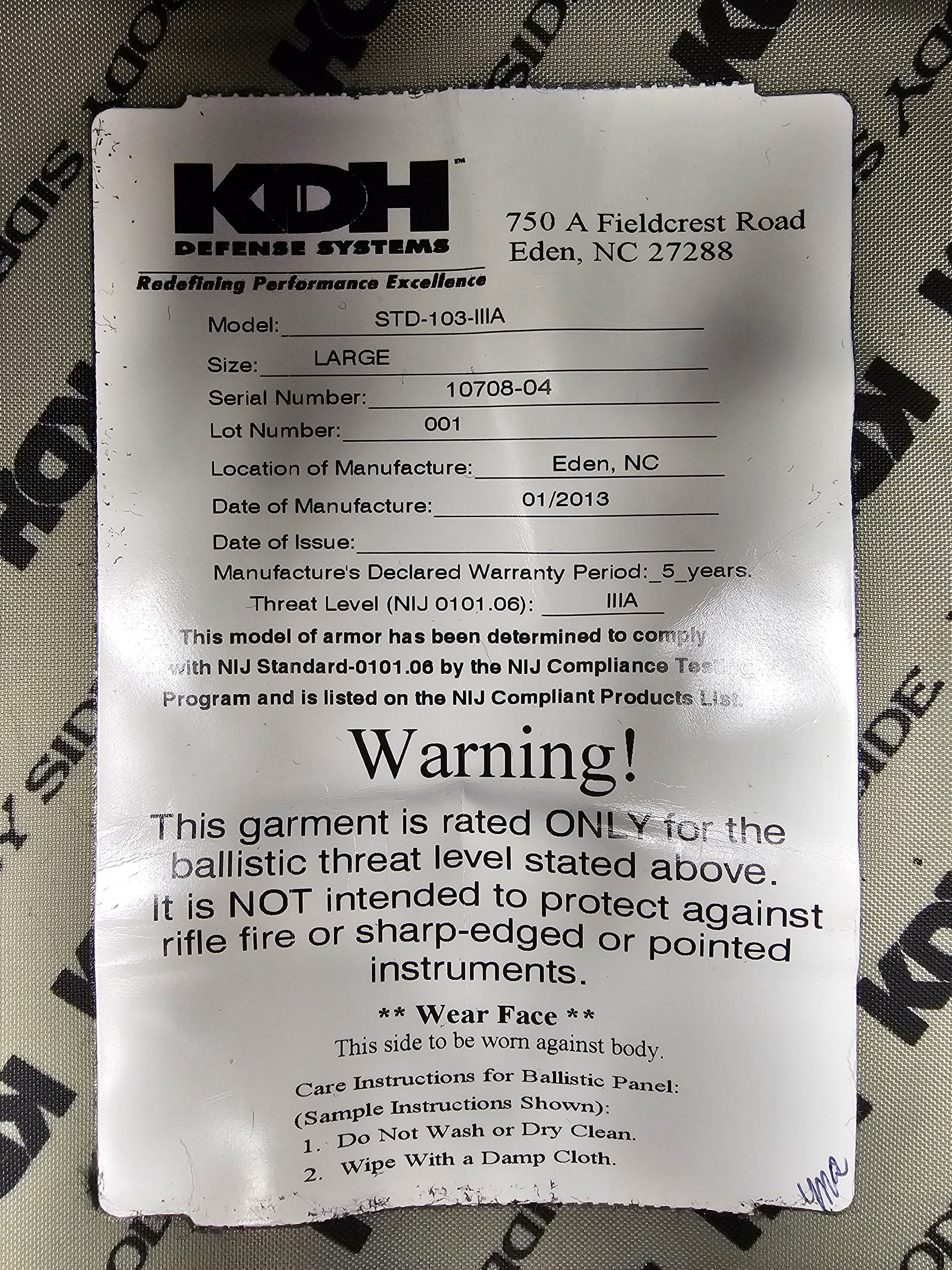 KDH Defense Systems 3A Armor and Plate Carrier - Hero Outdoors