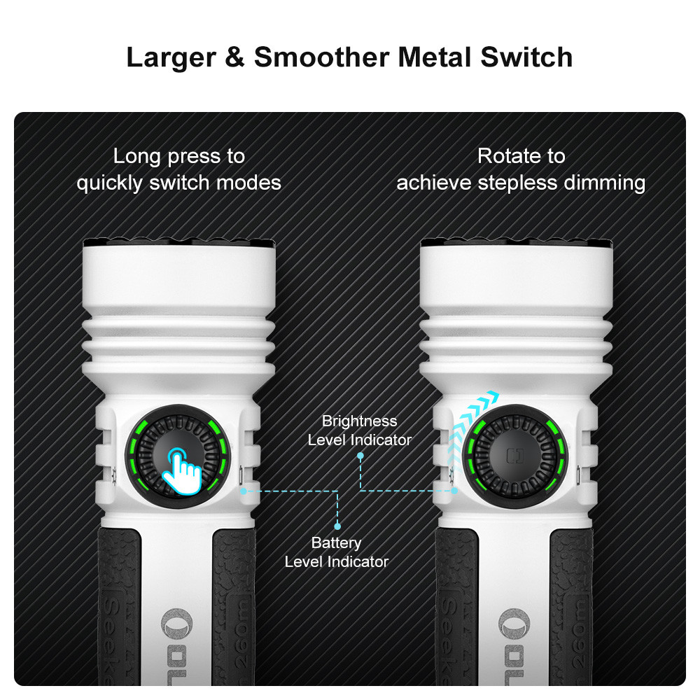 Olight Seeker 4 Pro High Power Flashlight - Hero Outdoors