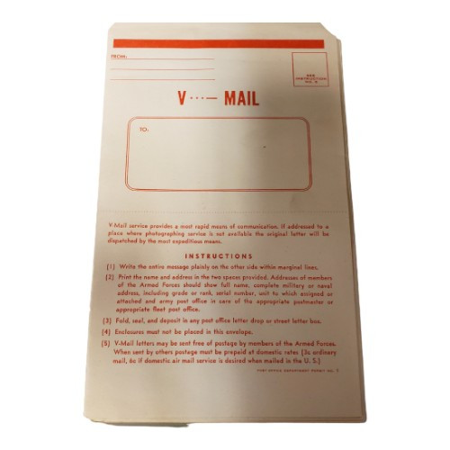 WW2 US Wessel's Victory Mail Envelope - Hero Outdoors