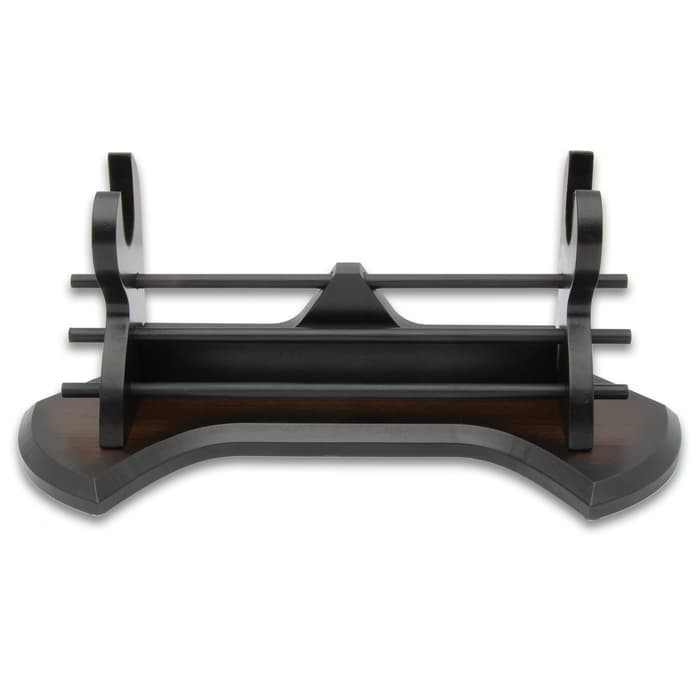 Prestige Wooden Single Sword Stand - Hero Outdoors