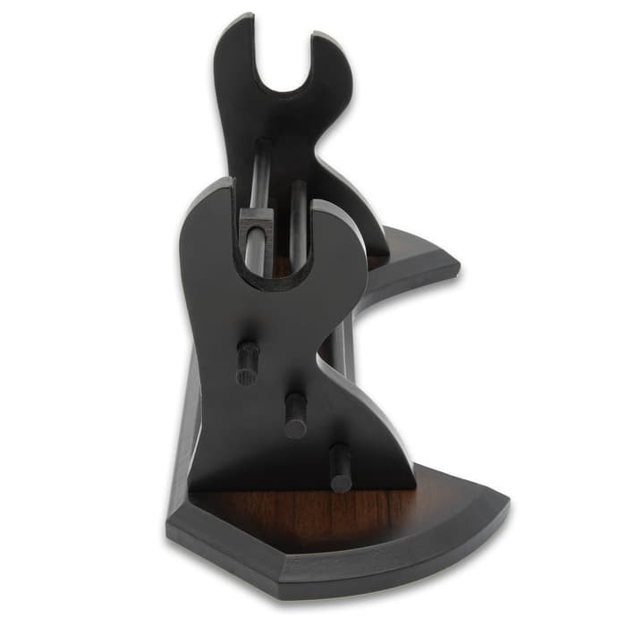 Prestige Wooden Single Sword Stand - Hero Outdoors
