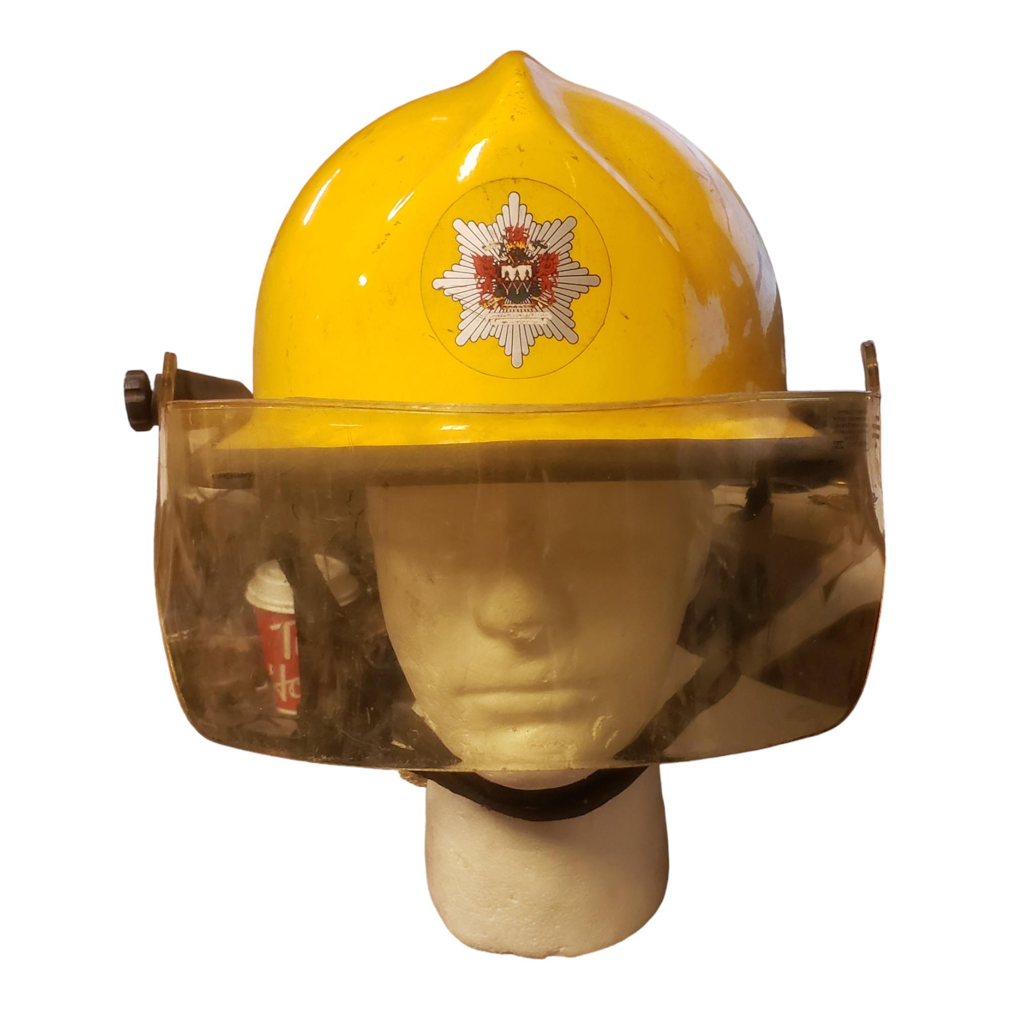 British Firefighter's Helmet - CairnsHELMET - Dated 2002