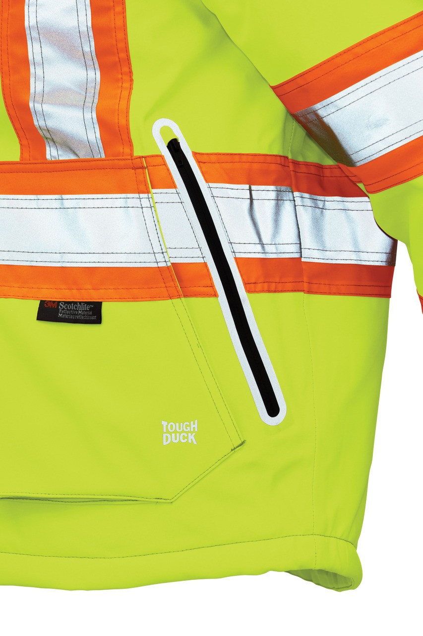 Insulated Flex Safety Jacket (Fluorescent Green)