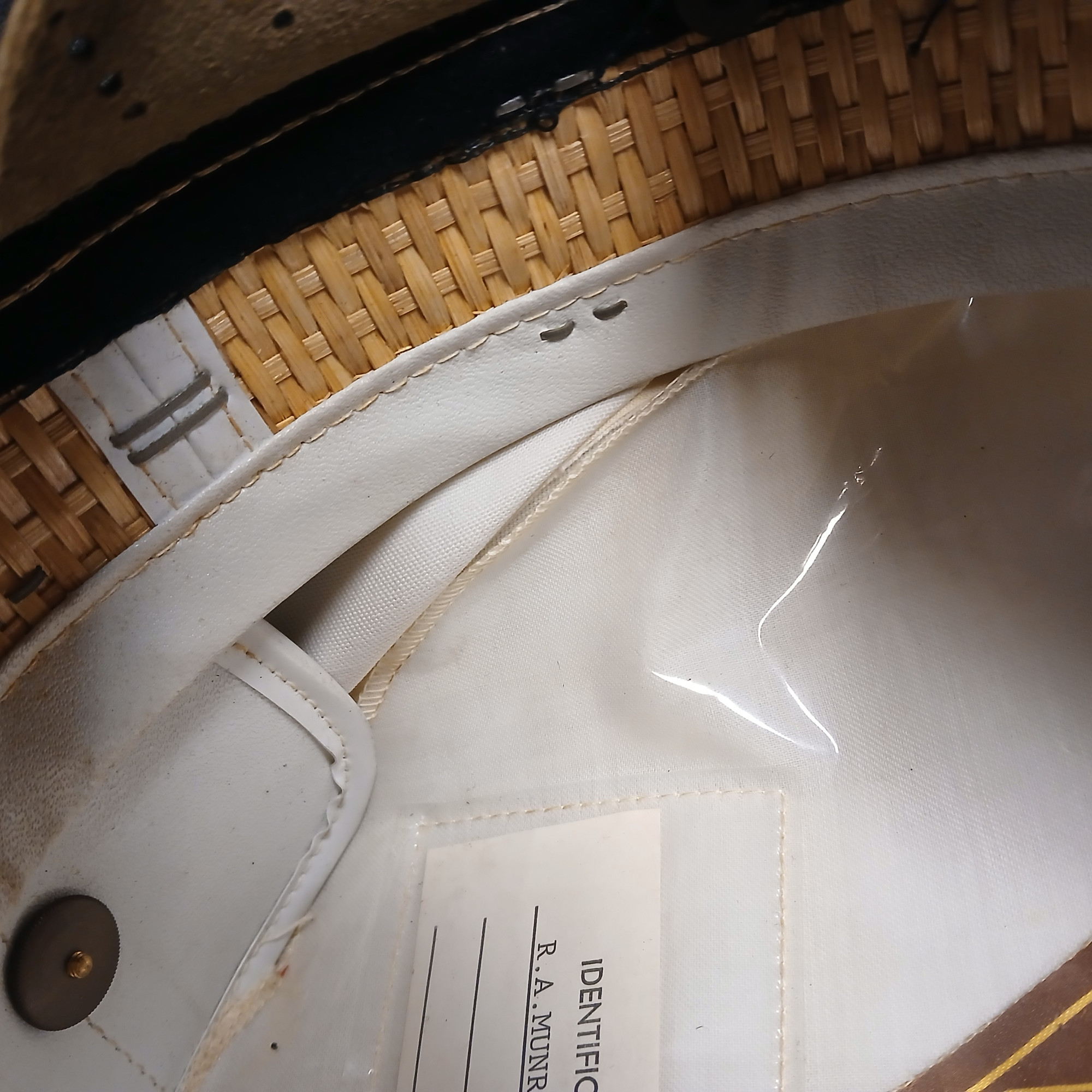 WW2 U.S. Army Officer White Dress Cap W/ Golden Braids - Colonel Munro ...