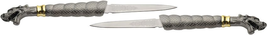 Twin Dragon Swords w Stand