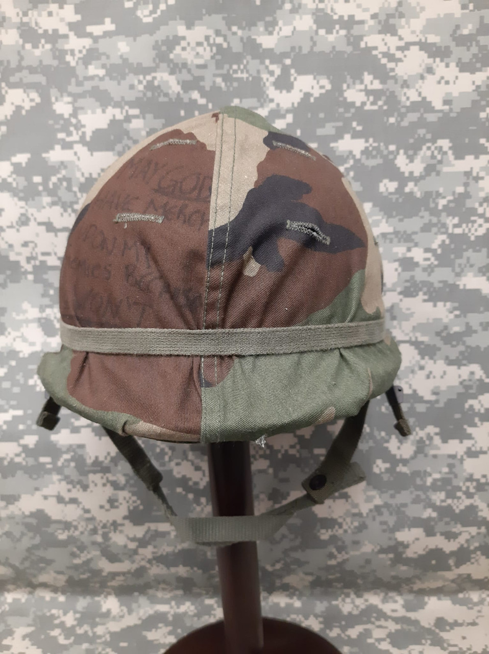 Canadian Armed Forces M1 Steel Helmet w/Liner and Woodland Cover - Hero ...