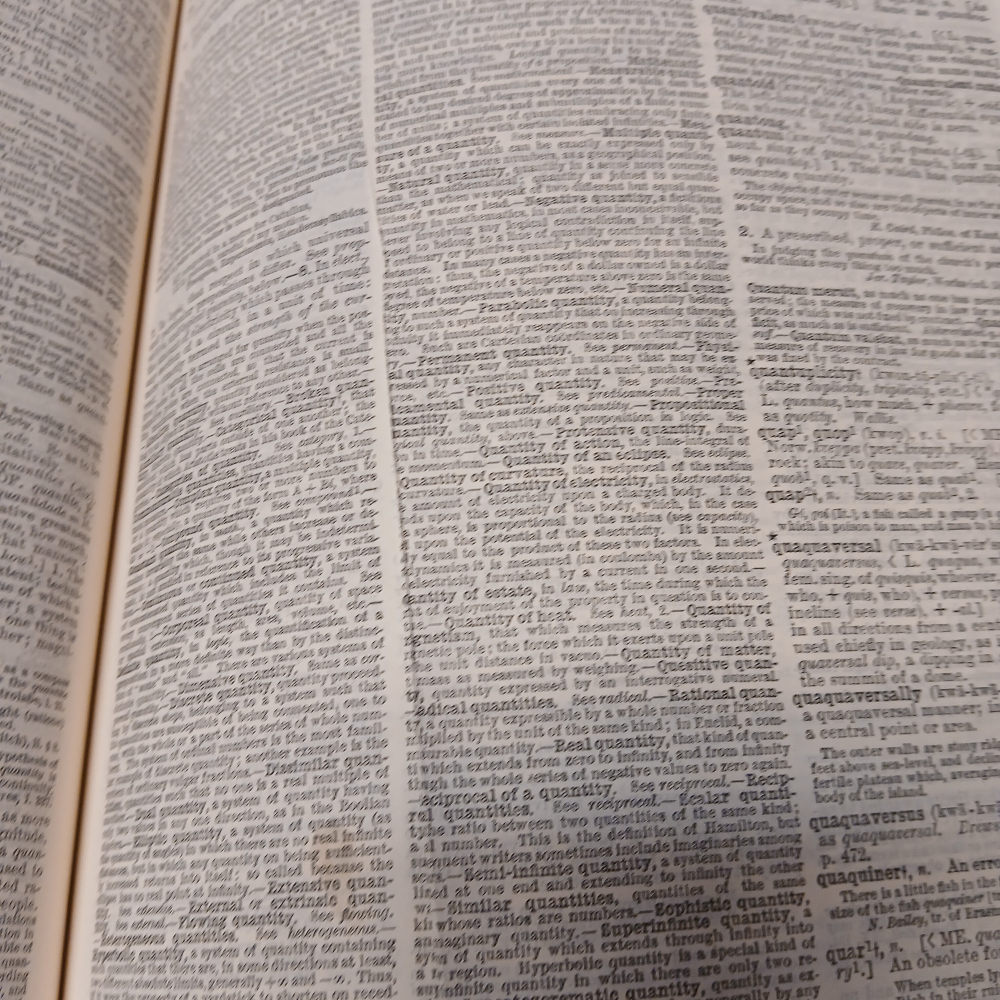 Vintage 1914 Revised & Enlarged The Century Dictionary - Corduroy Cover