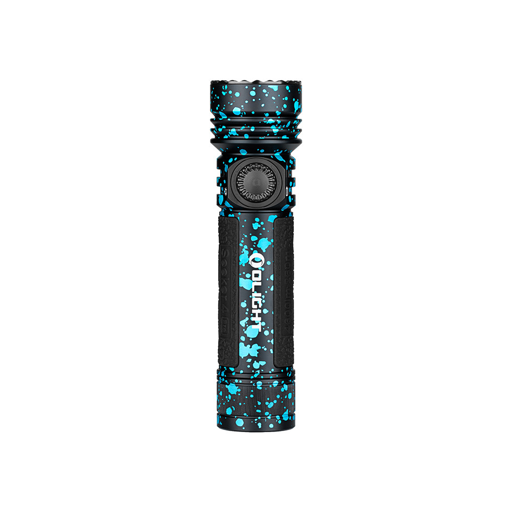 Olight Seeker 4 Pro High Power Flashlight - CW - Deep Ocean - Hero Outdoors