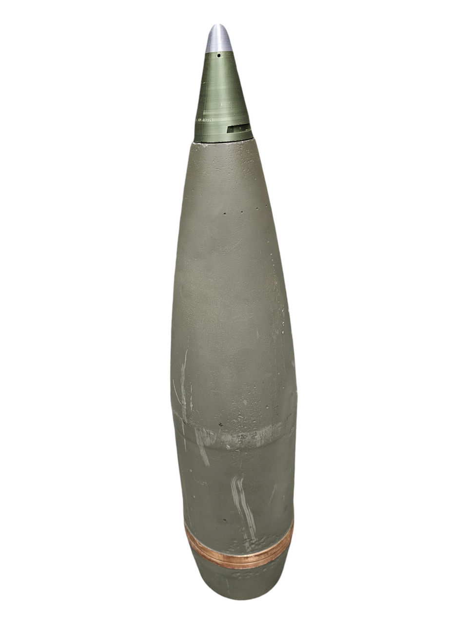 Deactivated M795 155mm Projectile w/ 3D printed Dummy Fuse