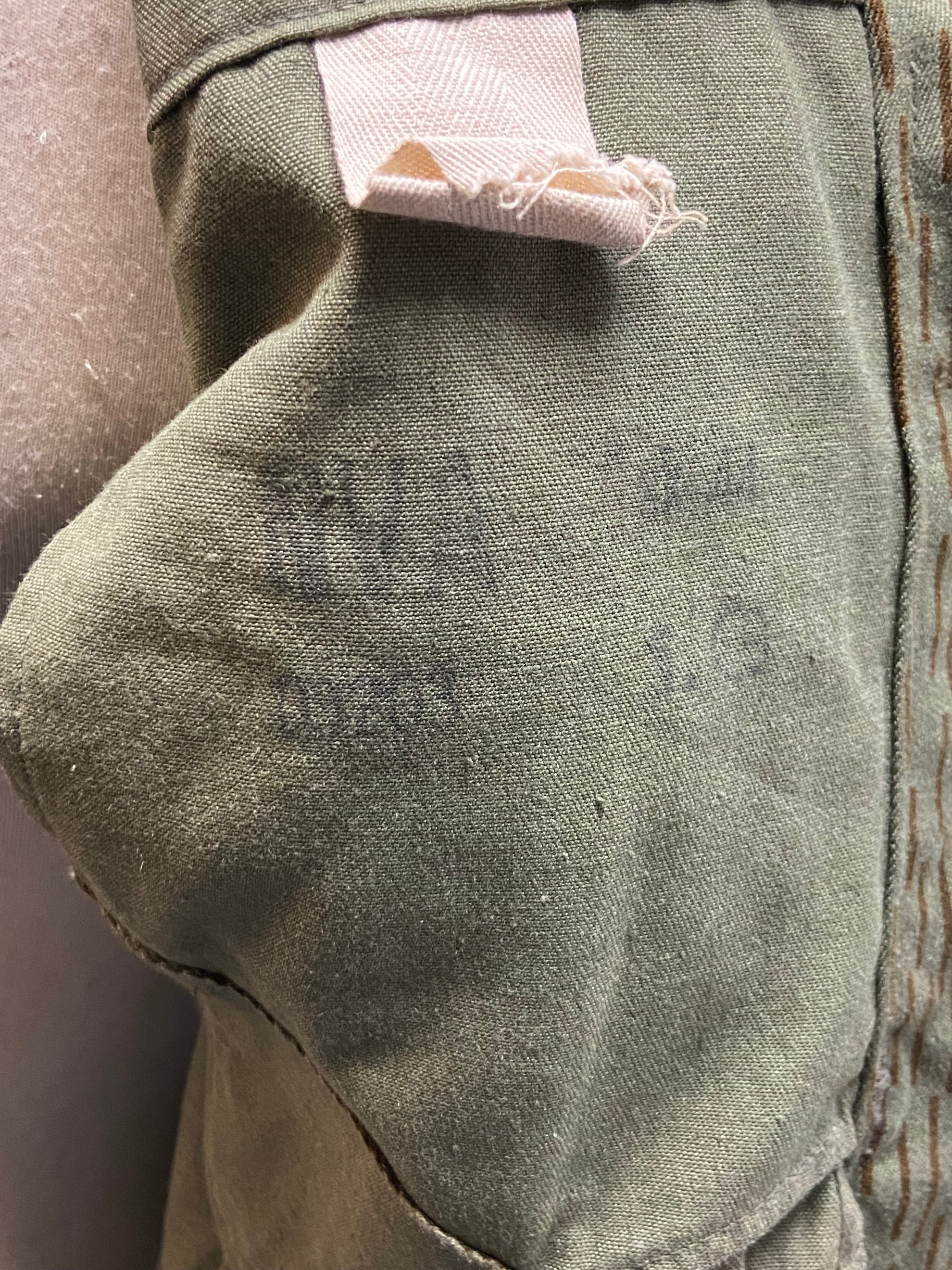 East German NVA Strichtarn Enlisted Field Jacket W/ Shoulder Boards