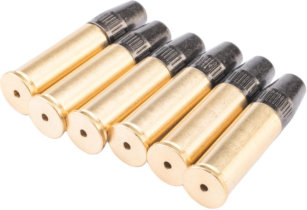 Hwasan 6 Spare Brass Shells for 4.5mm Airgun Revolvers