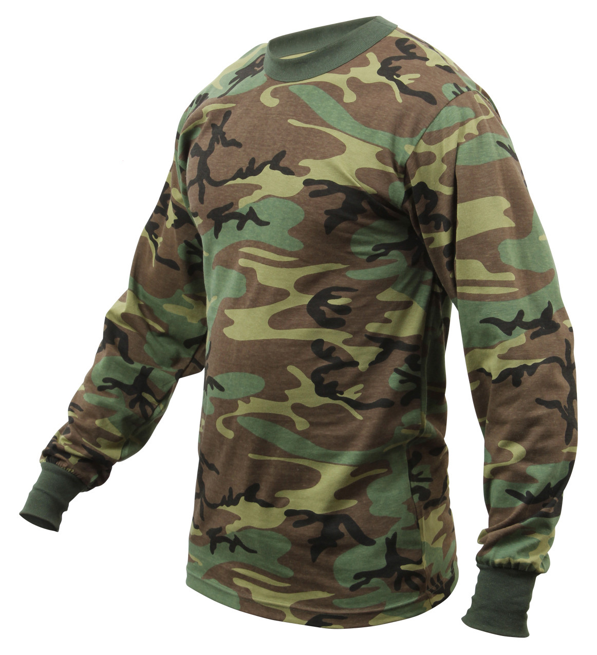Rothco Long Sleeve Camo Shirt - Woodland Camo - Hero Outdoors