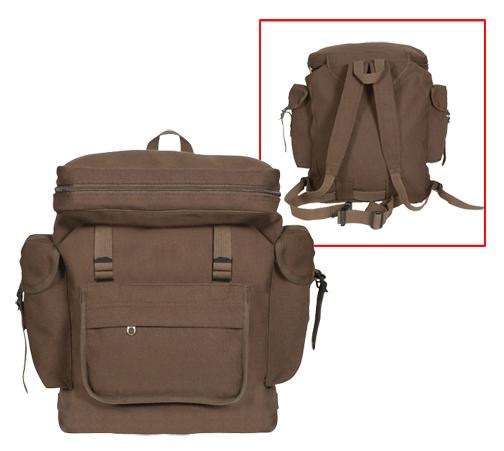 Rothco European Style Rucksack - Earth Brown - Hero Outdoors