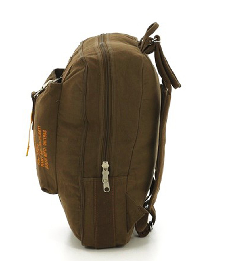 Rothco Vintage Canvas Flight Bag - Brown - Hero Outdoors