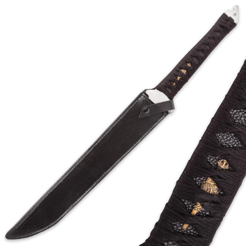 Ryumon Hand-Forged Full-Tang Short Samurai Sword – 24” - Hero Outdoors
