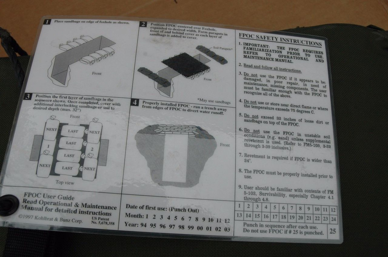 Fighting Position, Overhead Cover - Hero Outdoors
