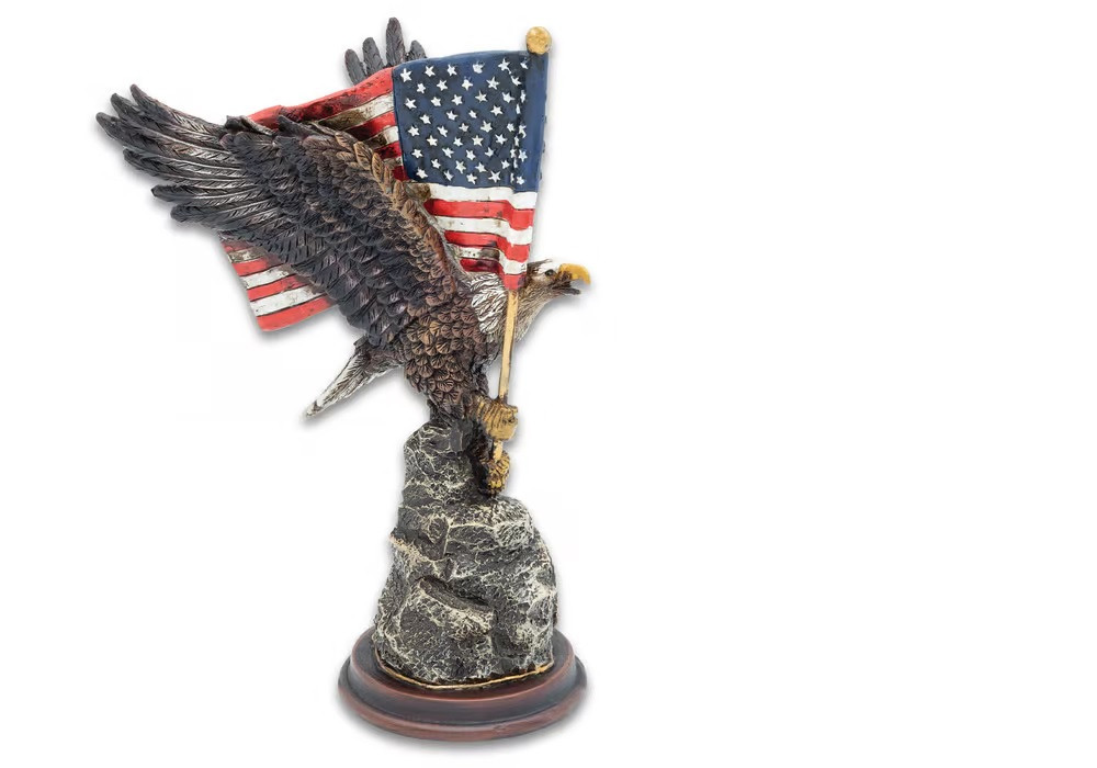 American Flag Eagle Statue - Hero Outdoors