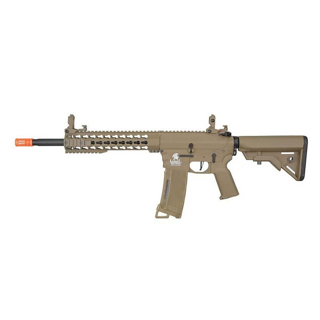 Lancer Tactical Gen 3 Keymod M4 Evo AEG Airsoft Rifle - Tan - Hero Outdoors