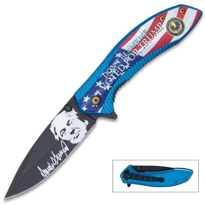Don’t Blame Me Trump Pocket Knife - Hero Outdoors
