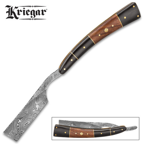 Kriegar Gentleman’s Wooden Pocket Razor Knife w/Sheath - Hero Outdoors