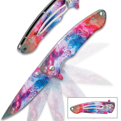 Cosmic Cloud A/O Pocket Knife - Hero Outdoors