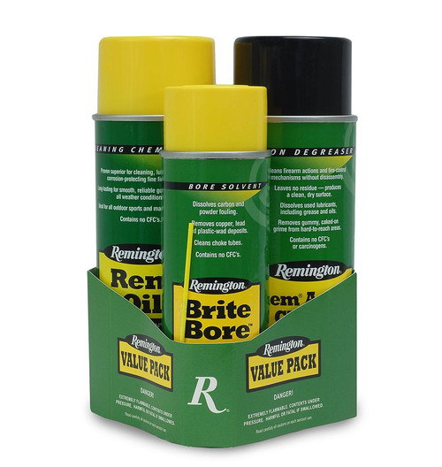 Rem Oil, Brite Bore & Rem Action Cleaner 3-Step Value Pack - Hero Outdoors