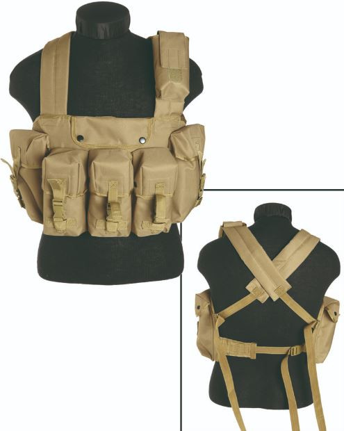 Mil-Tec Coyote 6-Pkt. Chest Rig - Hero Outdoors
