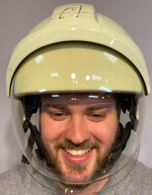 German Armed Forces Fireman Helmet w/Full Face Shield - Hero Outdoors