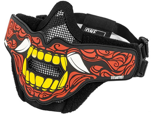 OneTigris "Face Off" Foldable Mesh Half-Face Mask (Type: Samurai / Titi ...