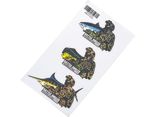 Battle Angler Vinyl Decal Sticker Pack - Hero Outdoors