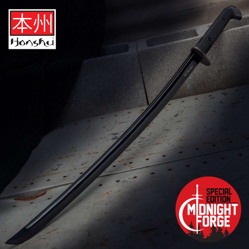 Honshu Boshin Midnight Forge Katana With Scabbard - Hero Outdoors