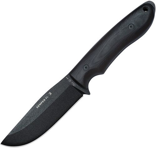 Semper Fi 3 Fixed Blade Black - Hero Outdoors