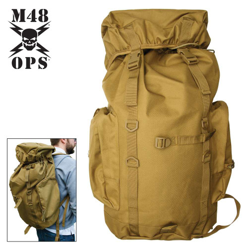M48 Coyote Brown 45L Tactical Back Pack - Hero Outdoors