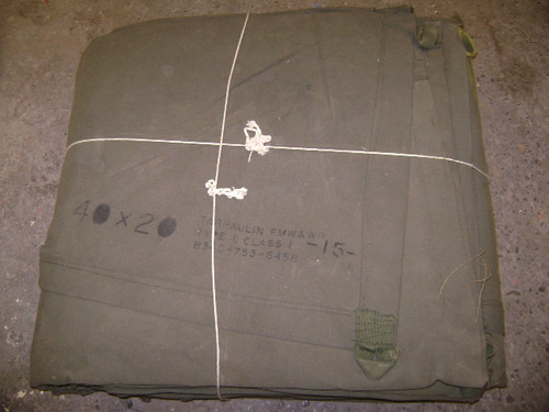 U.S. Armed Forces Extreme Heavy Weight Canvas Tarp 20'x40' - Hero Outdoors