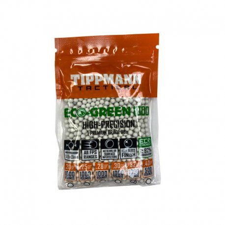 Tippmann 6mm BIO BB .32g 1000ct - White - Hero Outdoors