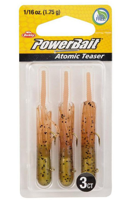Berkley PowerBait Pre-Rigged Atomic Teasers (Color: Caramel Apple ...