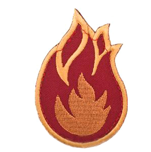 Mil-Spec Monkey "Fireball" Hook and Loop Patch - Fire - Hero Outdoors