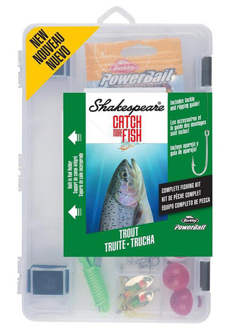 Shakespeare Catch More Fish Tackle Box Kit (Model: Trout) - Hero Outdoors