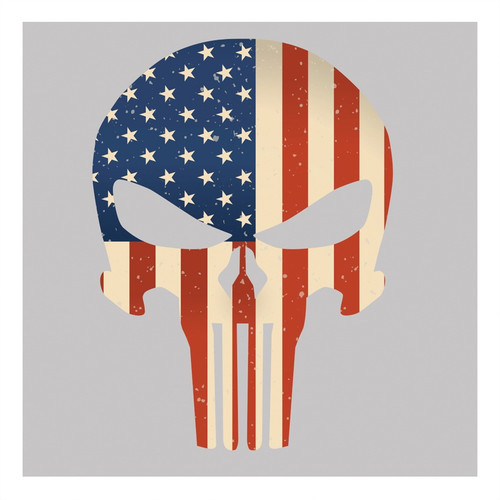 Sticker USA Flag Skull - Hero Outdoors