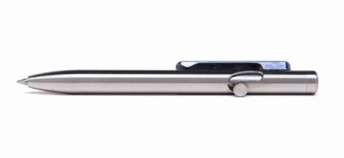 Tactile Turn Slim Bolt Action Pen Mini - Titanium w/ Timascus Clip ...