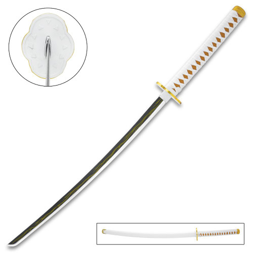 Zenitsu Agatsuma Nichirin Demon Slayer Sword And Scabbard - Anime ...