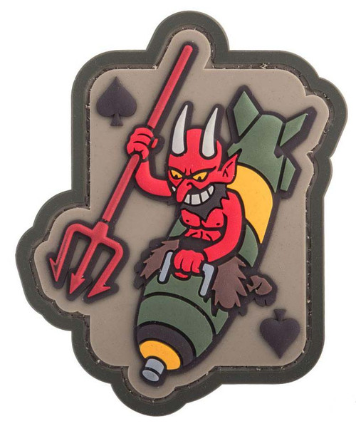 Mil-Spec Monkey "Devil Bomber" PVC Morale Patch - Hero Outdoors